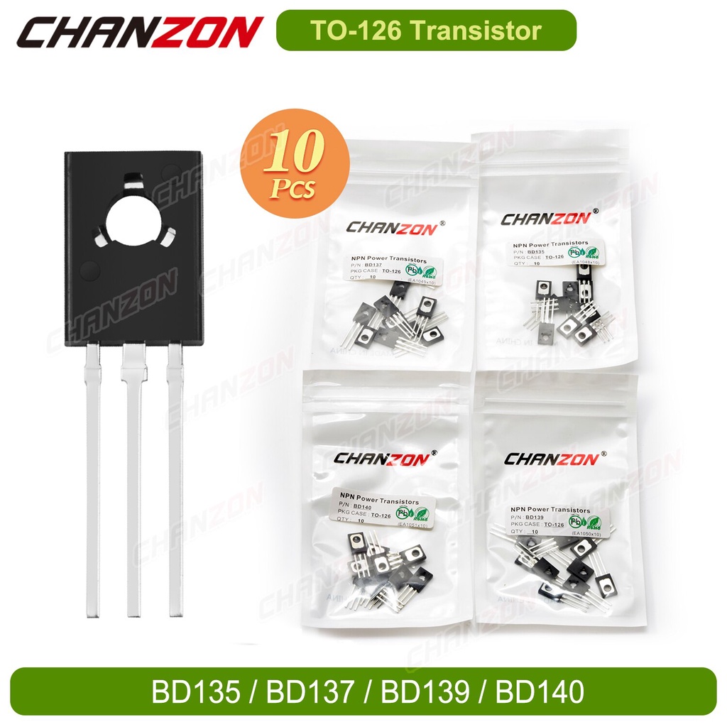 Original TO-126 10Pcs Bd135 Bd137 Bd139 Bd140 NPN Amplifier Powerful ...
