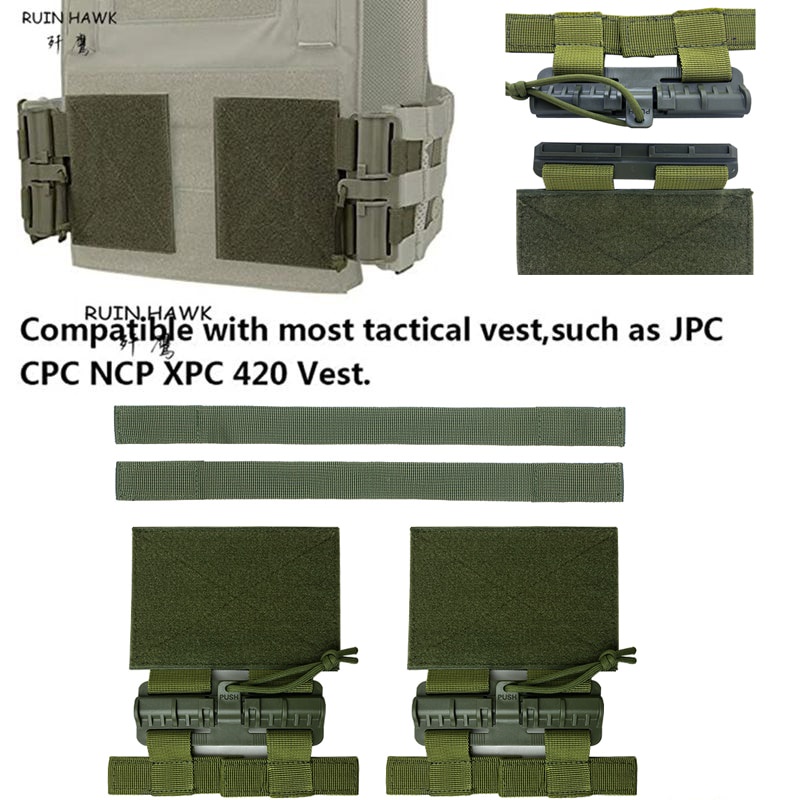 Tactical MOLLE Quick Removal Buckle Set Release System Kit For JPC CPC ...