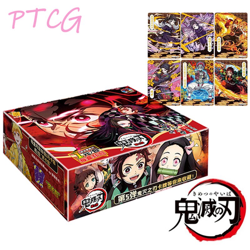 New Anime Demon Slayer Cards Box Hobby Collection TCG Playing Game Rare ...