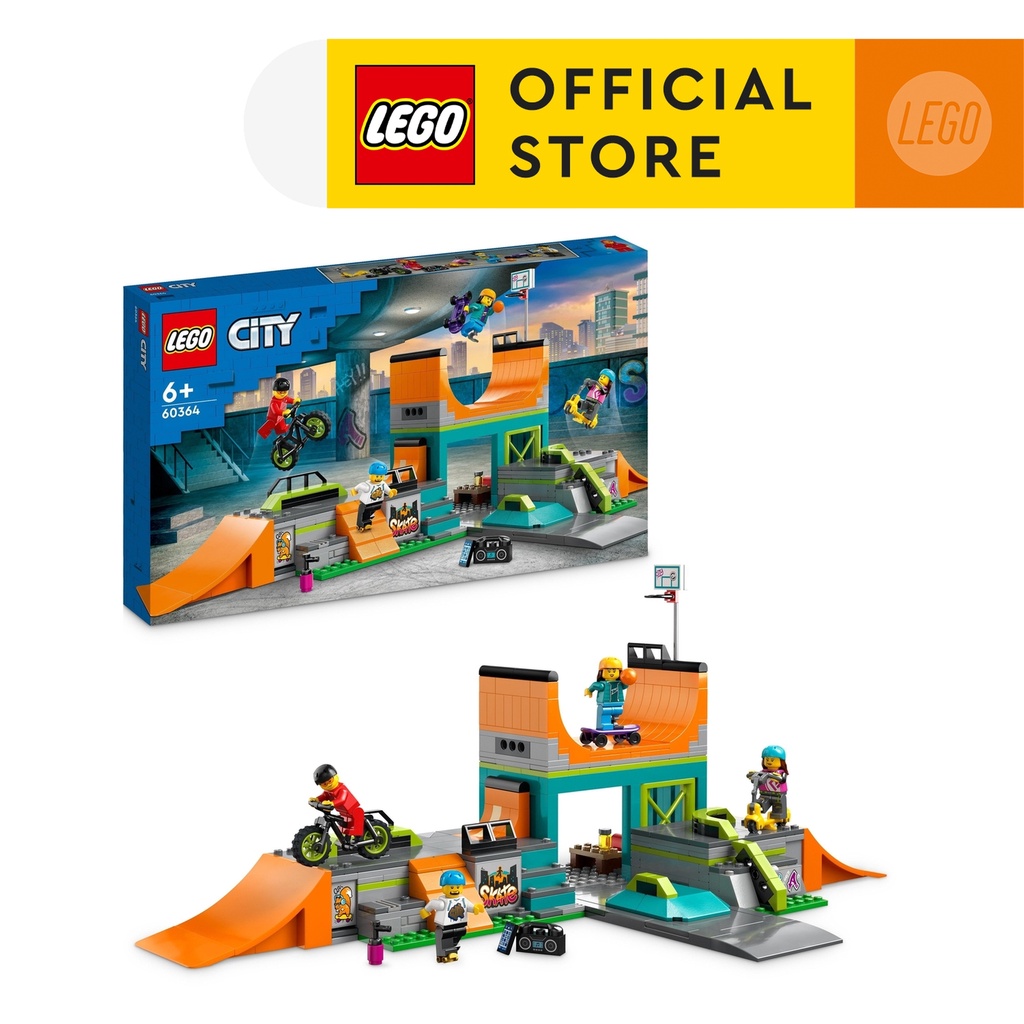 LEGO City 60364 Street Skate Park Building Toy Set (454 Pieces ...