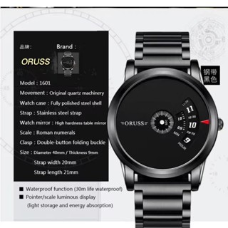 [Gift][With Box]ORUSS Original Stainless/Leather Luxury Waterproof ...