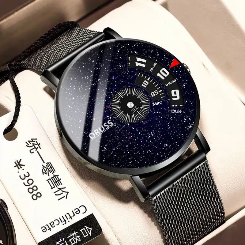 [Gift][With Box]ORUSS Original Stainless/Leather Luxury Waterproof ...