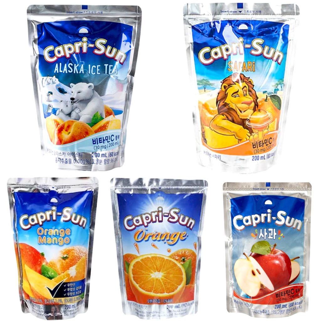 【Hot Sale】 CAPRI SUN FRUIT JUICE 200ML ( APPLE / ORANGE / ORANGE MANGO ...