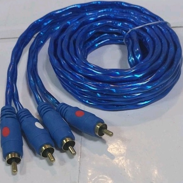 3M HEAVY DUTY RCA CORD 2X2 2MALE RCA TO 2 MALE RCA PLUG JACK AUDIO ...