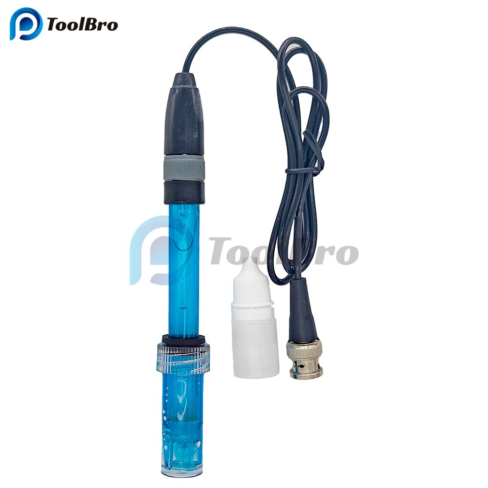 Refillable PH Electrode Probe BNC Connector PH Controller Meter Sensor ...