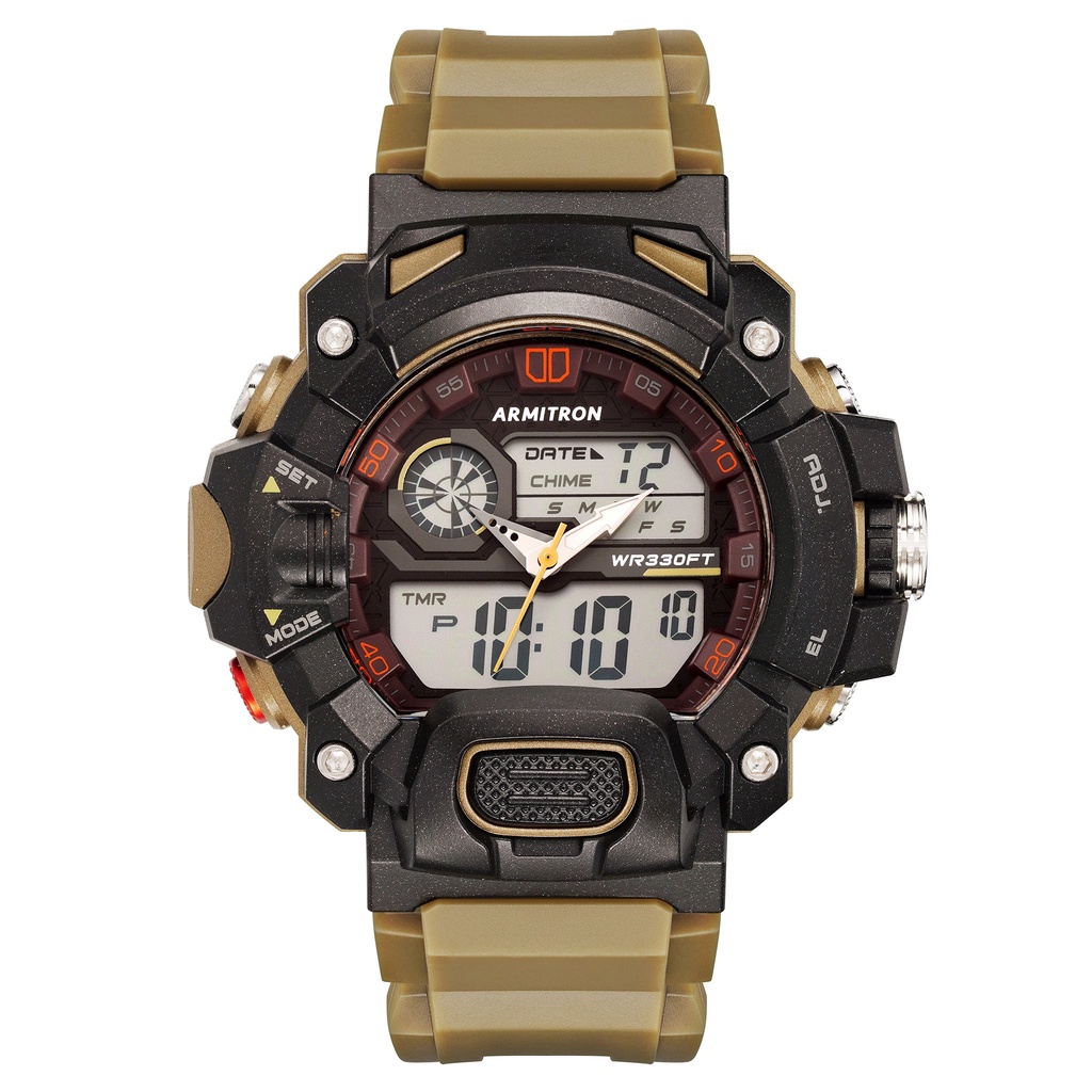 Armitron Horizon Green Resin Bracelet Analog-Digital Watch AR-20 ...