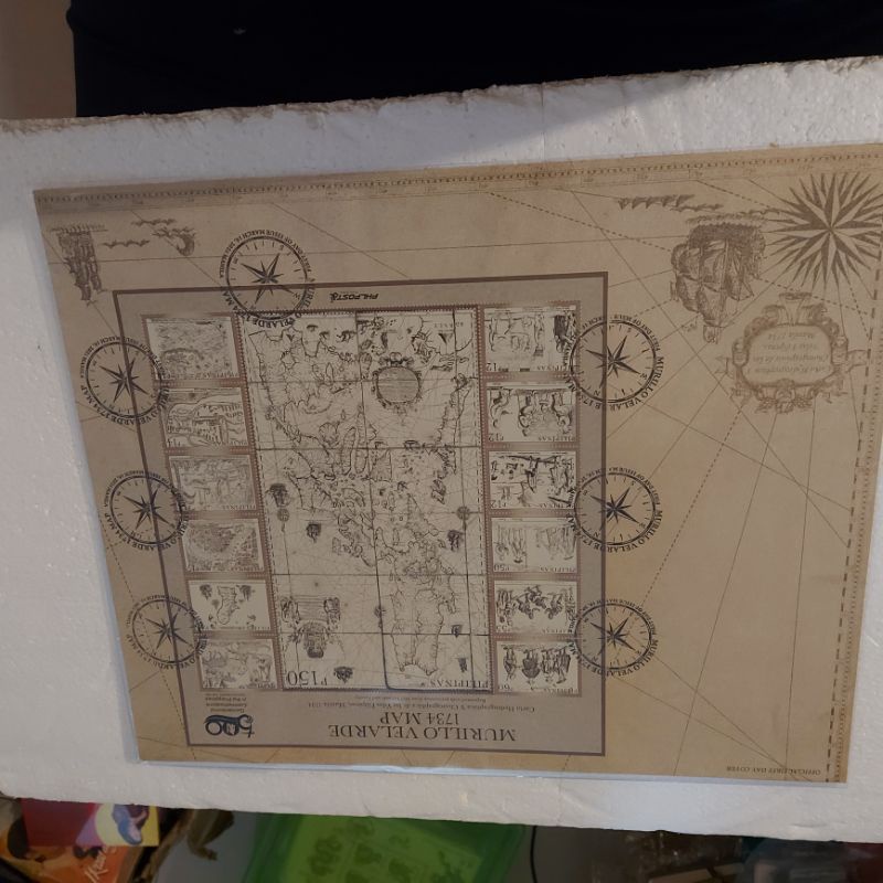 2021 Murillo Velarde 1734 Map Big Map Stamp Philippine 1 whole sheet ...