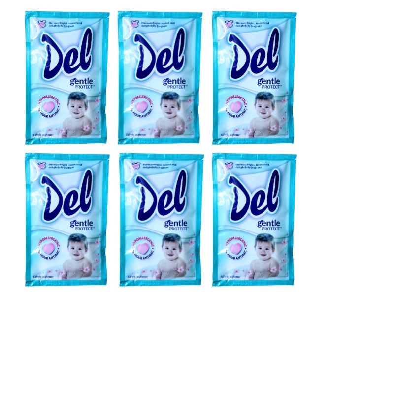 6 Pcs Del- Fabric Softener 22mL x 6 Pcs | Shopee Philippines