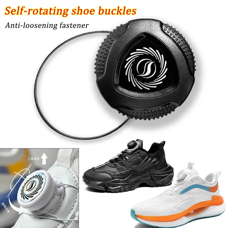 2pcs Metal Wire Swivel Automatic Buckle Rope Sneaker ShoeLaces Kids ...