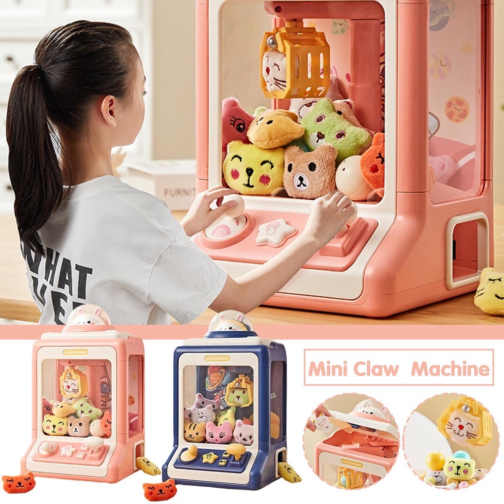 Christmas gift Game Clip Doll Grabber Catcher Arcade Game Machine Candy ...