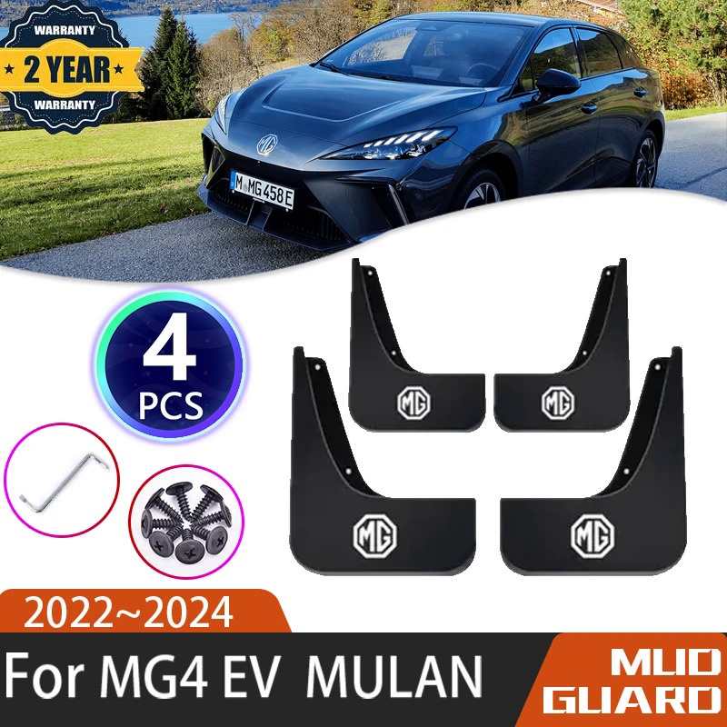 4 PCS Car Mudguards For MG4 EV MG MULAN EH32 2022 2023 2024 Auto Splash Flap Wheel Arch Pads Mud ...