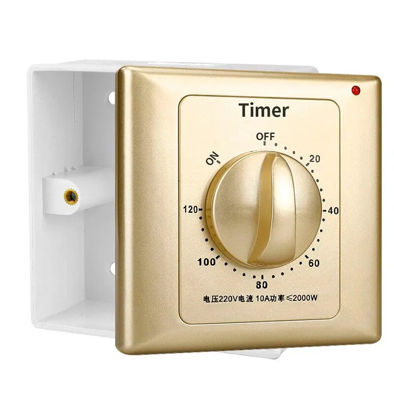 Light switch Home Timer Switch AC220V with Bottom Box Gold Kitchen ...