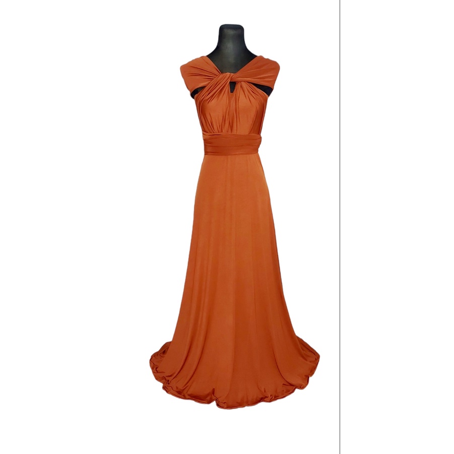 ┇Doncher12 | Infinity Dress RUSTY ORANGE floor length with tube ...