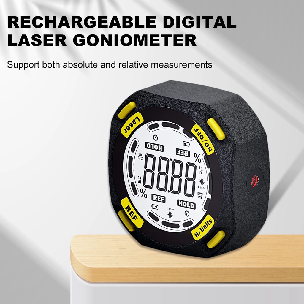 Laser Goniometer Rechargeable Digital Inclinometer Laser Level Box ...