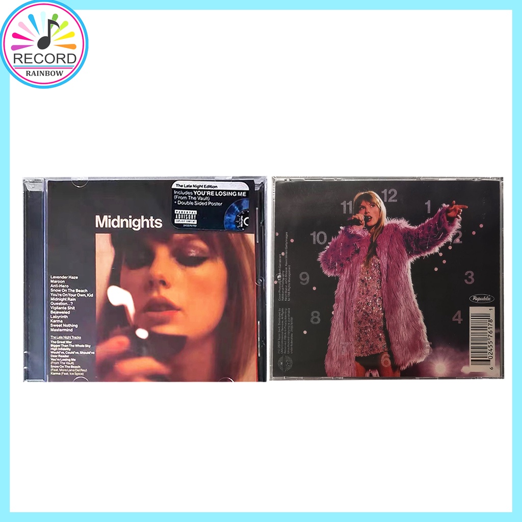 Taylor Swift - Midnights 1989 Lover Evermore Fealess Folklore Red ...