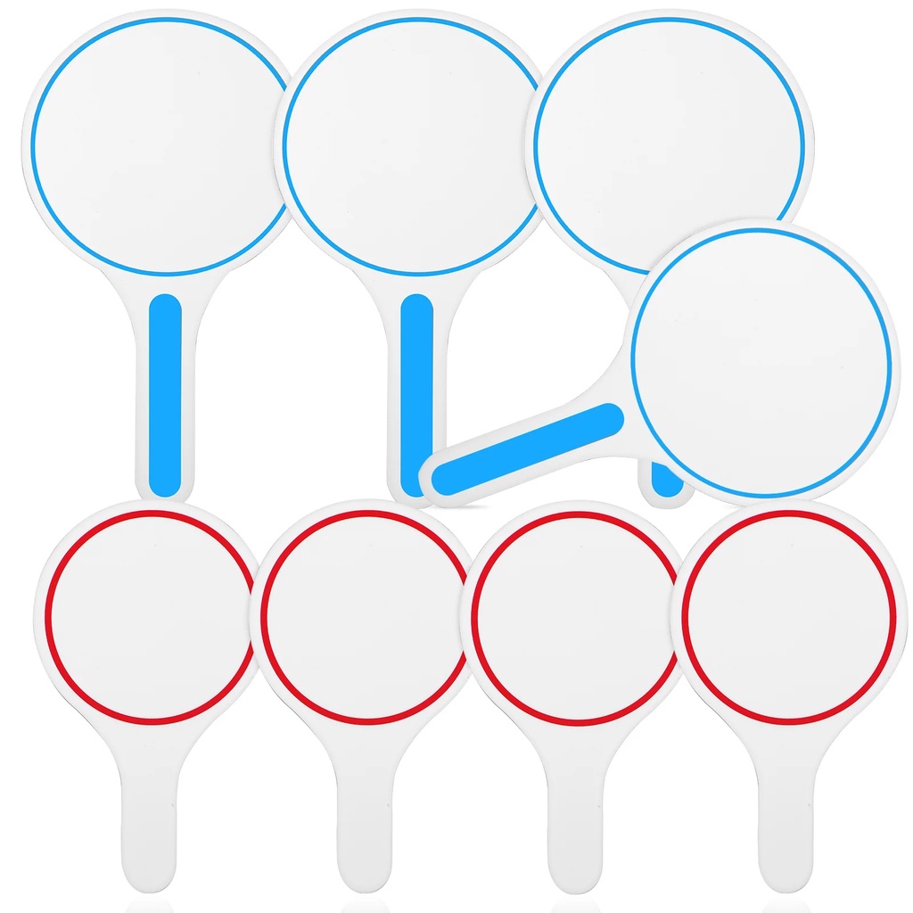 ⚔8 Pcs Quick Response White Board Scoreboard Voting Paddle Kt Blank Dry ...