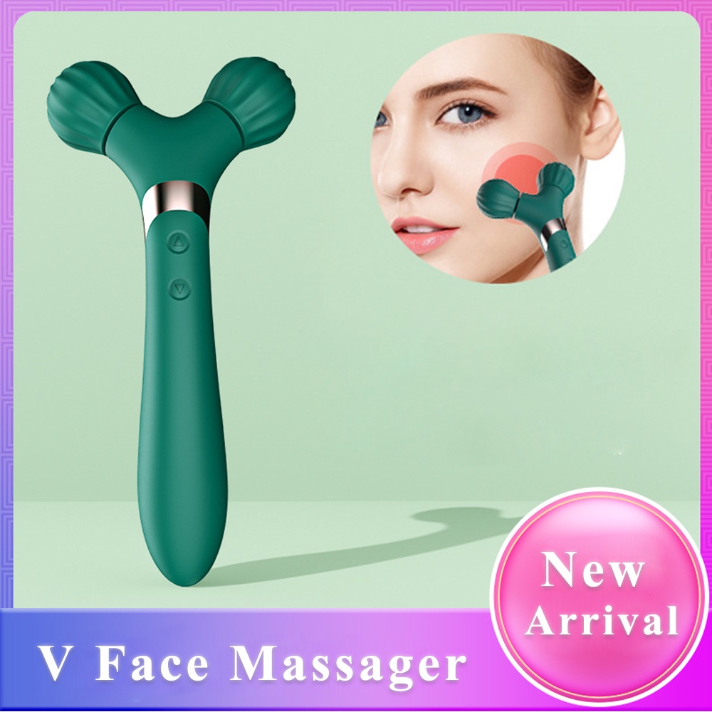 ㍿3D Facial Roller Massager for Lymphatic Drainage Face Lifting ...
