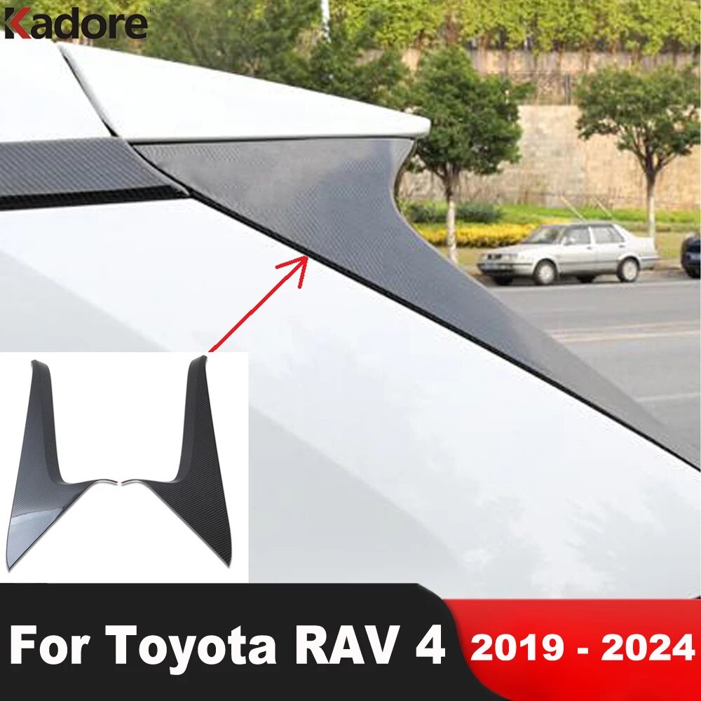 웃Rear Window Spoiler Cover Trim For Toyota RAV4 RAV 4 2019-2021 2022 ...