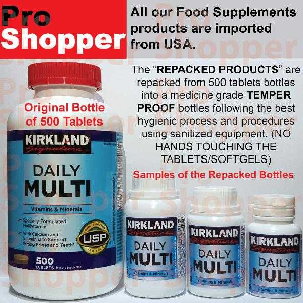 Kirkland Signature Daily Multi / 30 Tablets | Shopee Philippines
