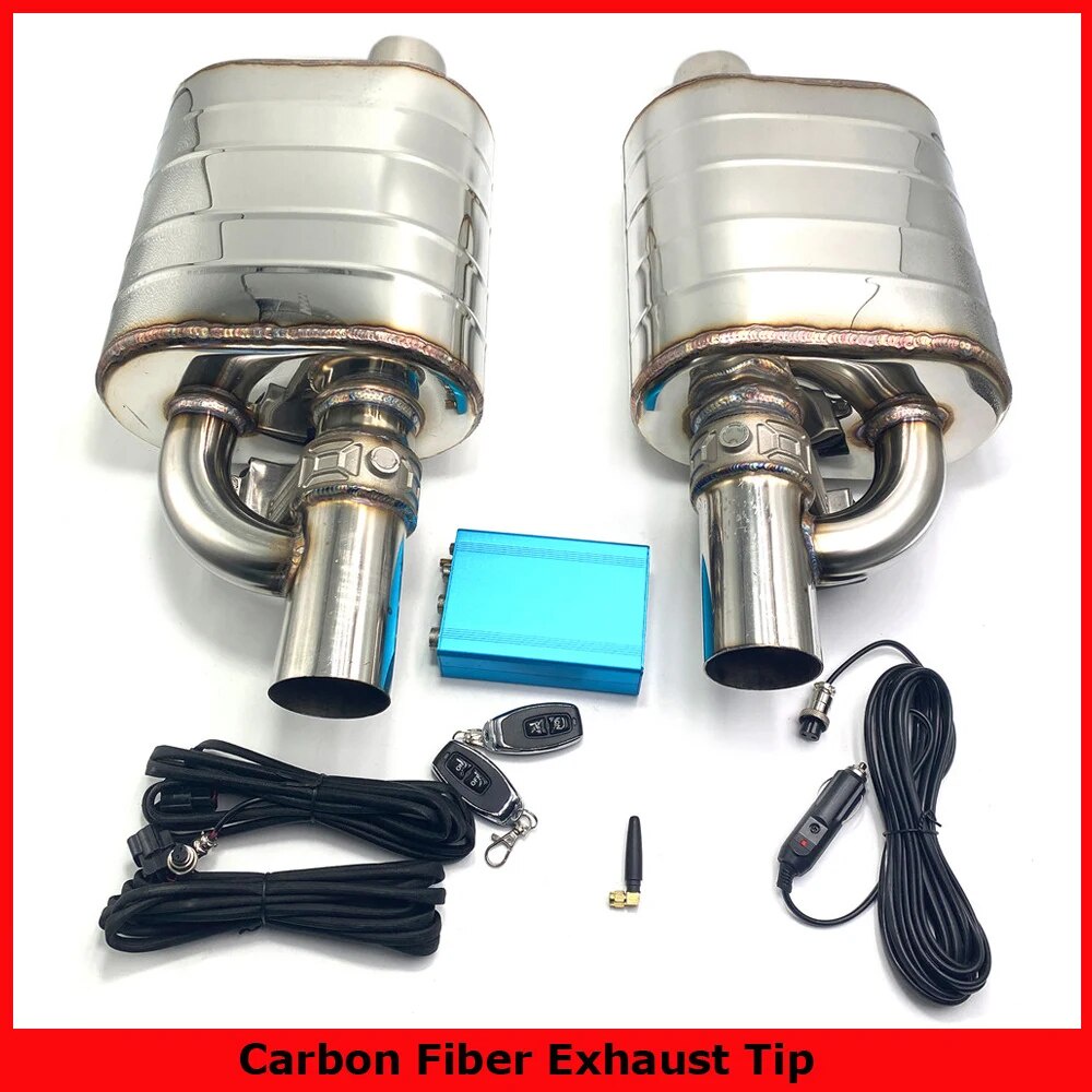 Car Exhaust System Vacuum Valve Drum Electronic Push Button Switch Kit ...