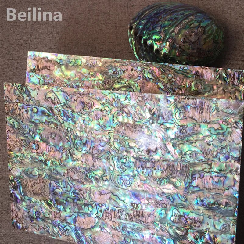 0.5mm New Zealand paua abalone shell laminate sheet for carved materiad ...
