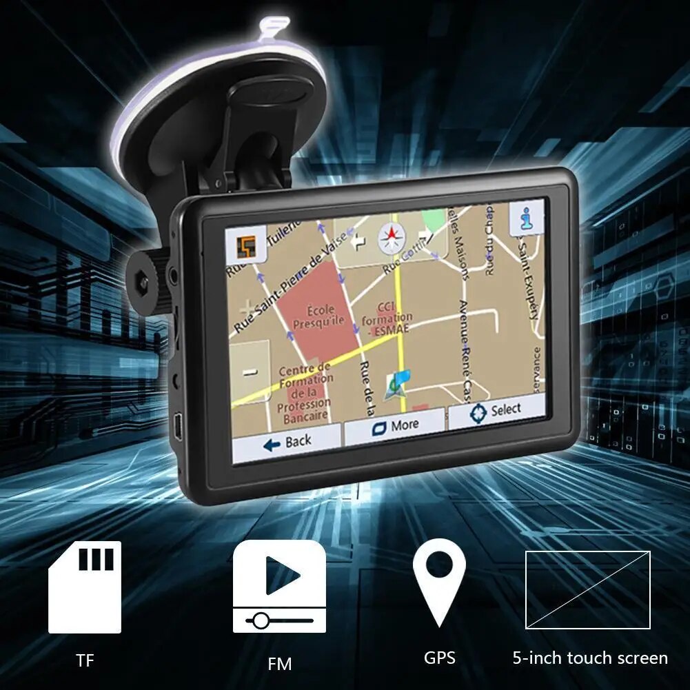 Multifunctional 5 inch GPS Navigation 4GB TFT Touch Screen HD GPS ...