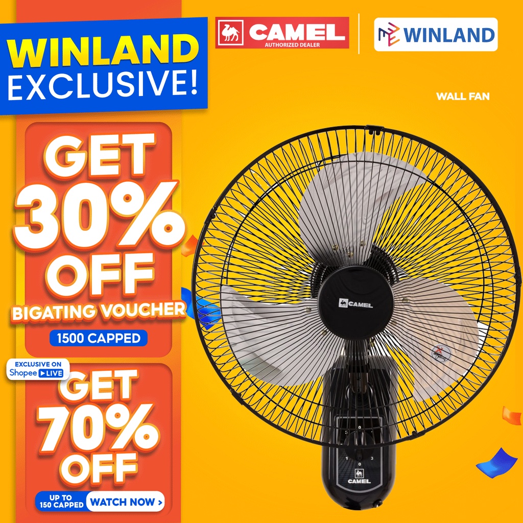 Camel by Winland Industrial Wall Fan Wallfan 16" Electric Fan ...