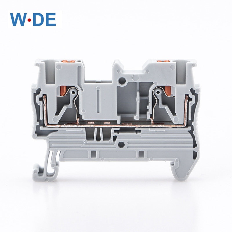 ♚Din Rail Terminal Block PT-2.5 Push In Spring Screwless Electrical ...
