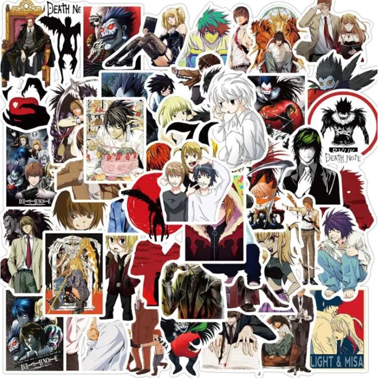 10/30/50pcs Japanese Anime Death Note Graffiticool Helmet Classic ...