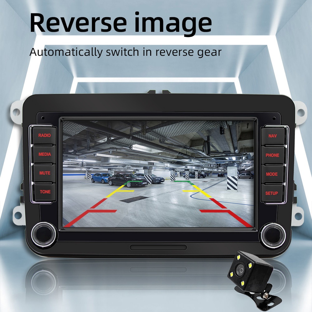 ☚7 Inch Car MP5 Player HD Wireless Carplay Android Auto Portable Car ...
