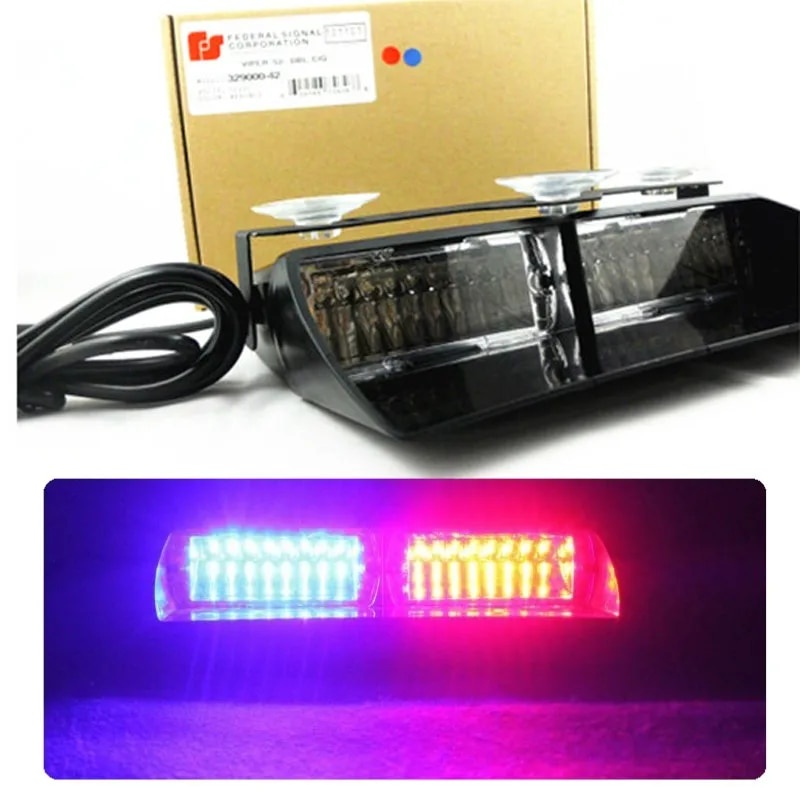 ☛Led Car warning light Emergency Flash strobe lights EMS Police Fireman ...