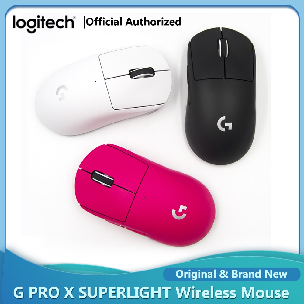 Logitech G PRO X SUPERLIGHT GPW Pink Wireless Gaming Mouse 25K HERO Lightweight Mechanical Gam