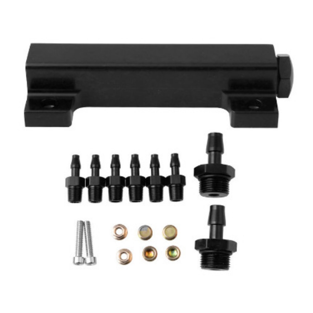 ⚡Vacuum Block Intake 6 Port Vacuum Block Intake Manifold Kit Fuel ...