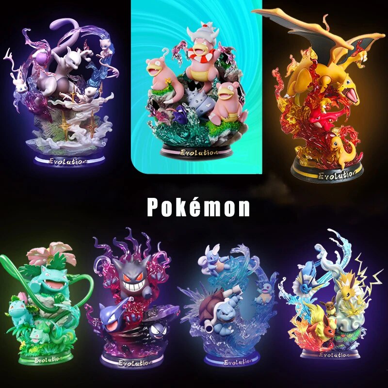 ⓞPokemon Kawaii Luminous Figure Gk Eevee Mewtwo Gengar Venusaur ...