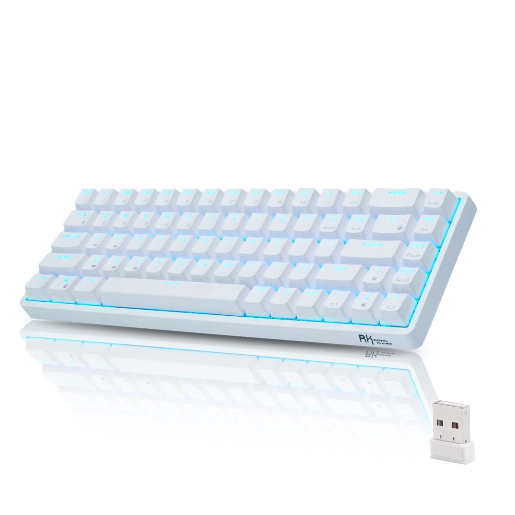 RK ROYAL KLUDGE RK G68 2.4Ghz/Bluetooth/Wireless 65% Mechanical ...