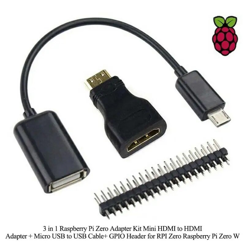 MiniHDMI To USB MicroHDMI GPIO Adapter Kit ForRPI Zero RaspberryPi Zero ...