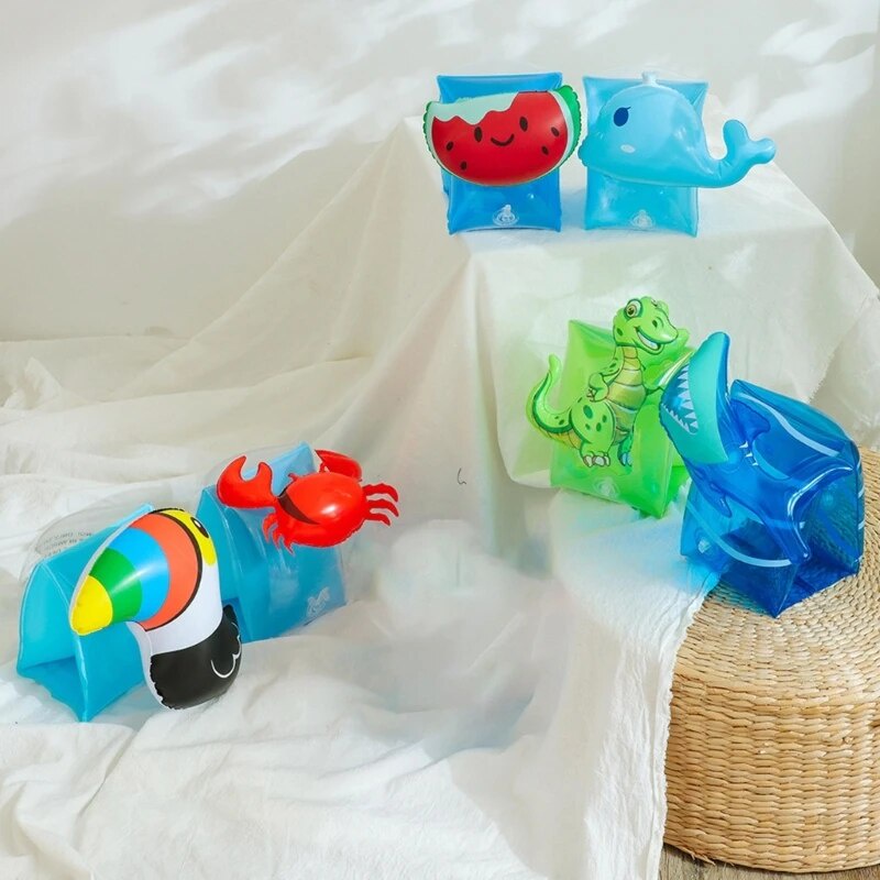 ☢2Pcs Arm Swimming Rings Toddler Arm Float Rings Arm Bands Kids Swim ...
