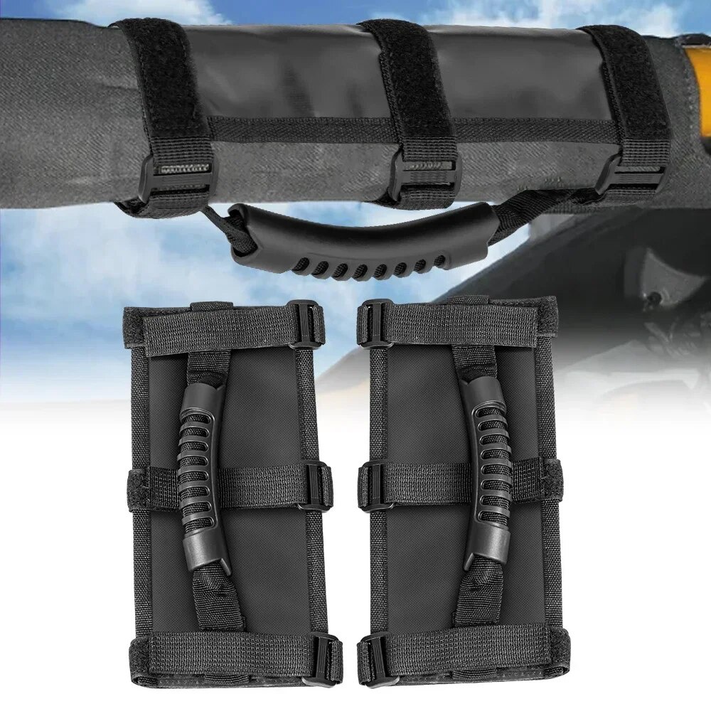️2PCS Roll Bar Grab Inner Handles Grip Car Roof Trolley Handle for Jeep ...