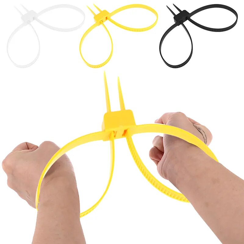 1 Pc Police Handcuff Disposable Double Flex Plastic Cable Tie Zip Tie ...