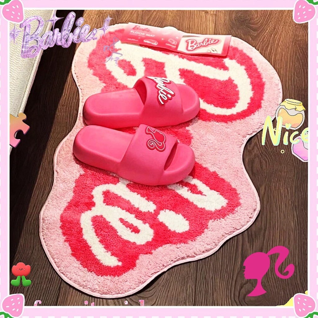 Barbie Carpet Kawaii Home Mats Movie Stylish Decoration Plush Soft ...