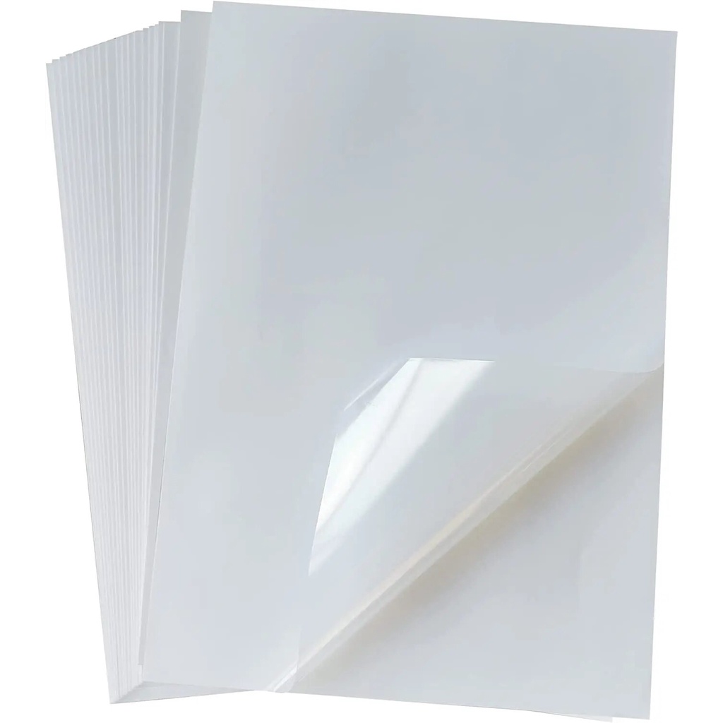 ☽Size A4 Printable/Removable Clear Self Adhesive Transparent Vinyl Film ...