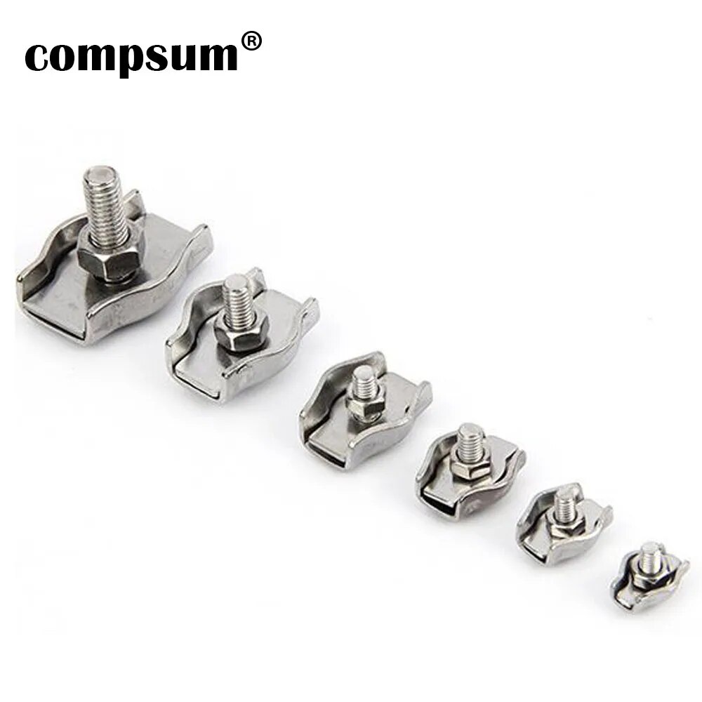 Stainless Steel Cable Clamp Bolt Clip Wire Rope Clamp Simple Grip ...