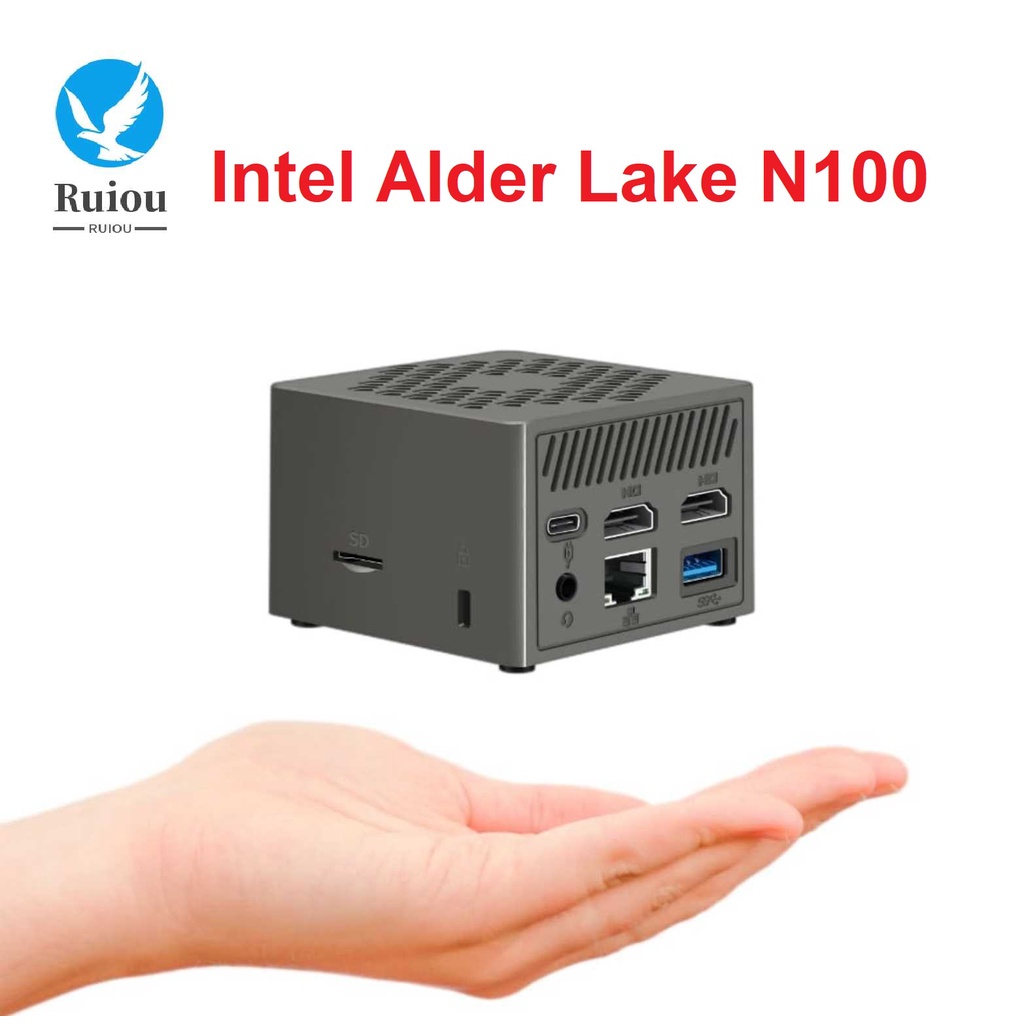 N100 Mini PC Windows 11 Pro, Intel 12th Alder Lake N100 Mini Desktop Computer 12GB DDR5 4800MHz ...
