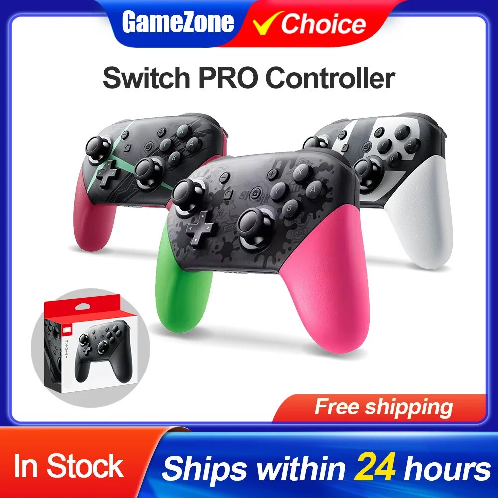 Switch Pro Controller for Nintendo Switch OLED Lite Switch Splatoon 2 Joystick Gamepad NS Game ...