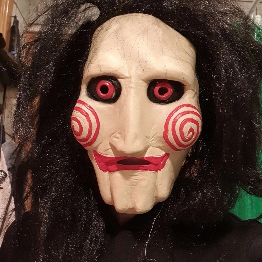 Halloween Party Costume Latex Horror Saw Mask Movie Horror The Puppet ...