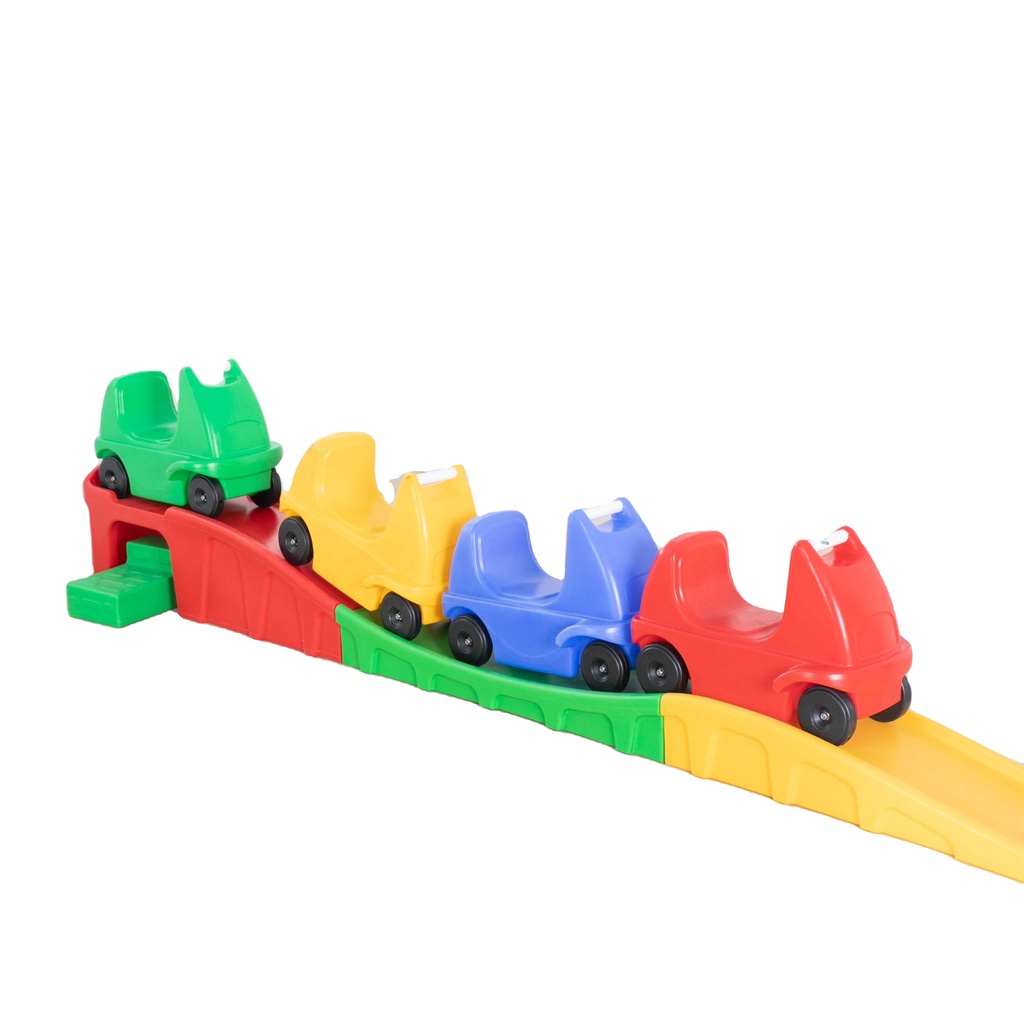 Economical Playground Set Kids Car Wheels Coaster Pulley Track Toy ...