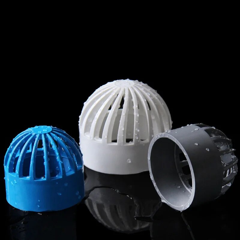 5pcs PVC Pipe Vent Cap Fish Tank Permeable Seafood pool Overflow Pipe ...