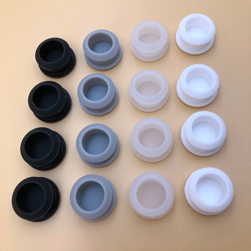 22mm to 30mm Round Rubber Stoppers Silicone End Caps for Pipe Test Tube ...