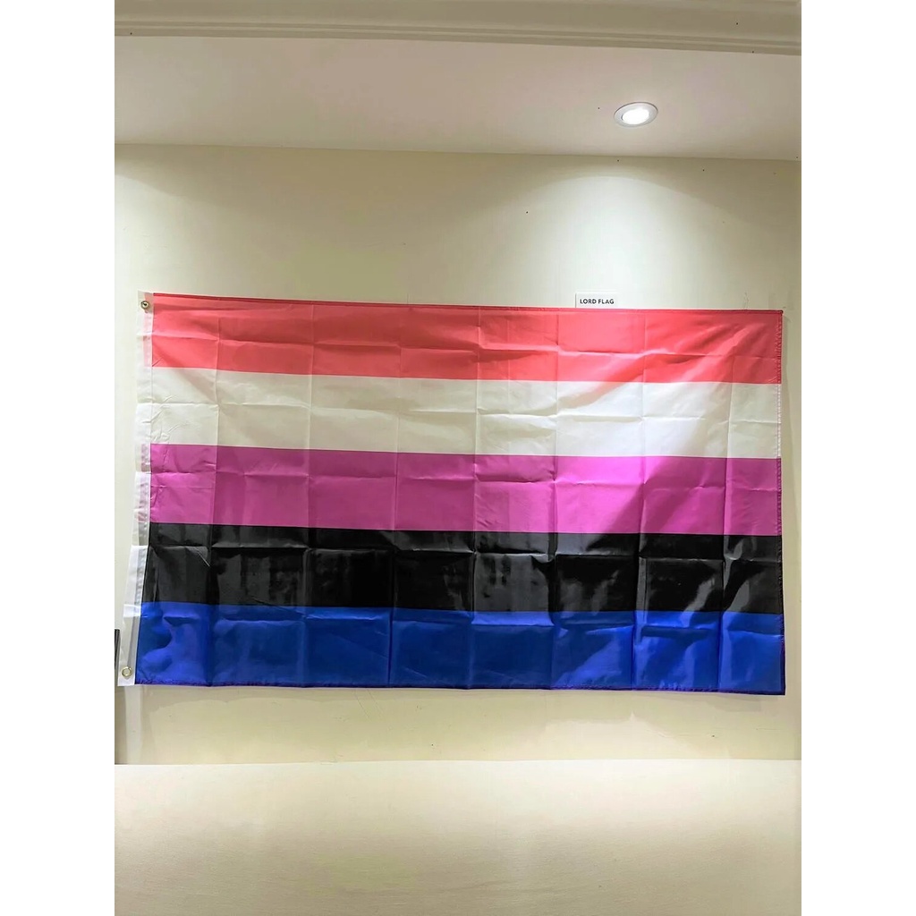 Free shipping 90x150cm 3x5ft LGBT genderqueer Genderfluid Gender fluid pride Flag banner for ...