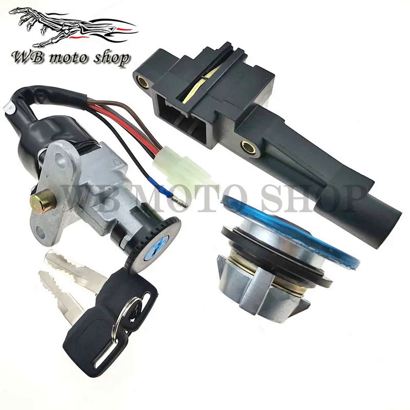3KJ JOG 50 Lock Ignition Key Switch Set Seat Lock Key kit For Chinese ...
